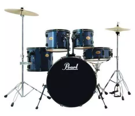 Pearl Target 5-Piece Drum Kit With Cymbals, Hardware & Throne - Blue