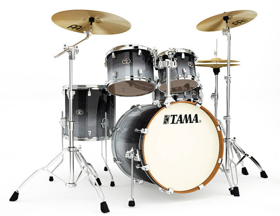 Tama Silverstar Custom (Lacquer Finish) 5-Piece Drum Kit With Hardware ...