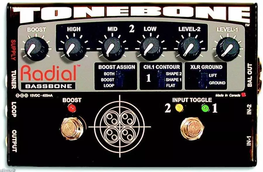 Radial Bassbone Dual Channel Bass Controller | Long & McQuade