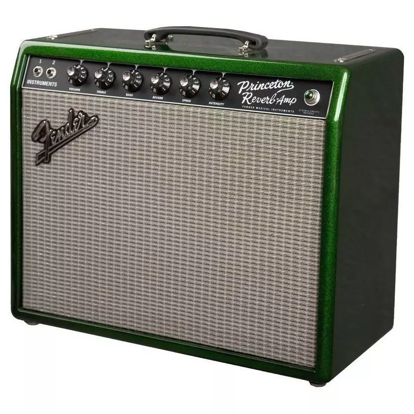 Fender 65' Princeton Reverb FSR Reissue Amp - Green Sparkle | Long ...