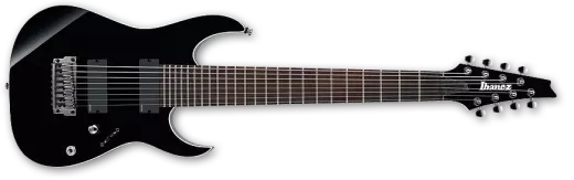 Ibanez RG Iron 8 String Electric With EMG 808 - Black | Long & McQuade