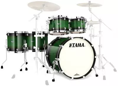 Tama Starclassic Bubinga 5 Piece Shell Kit - Deep Forest Burst