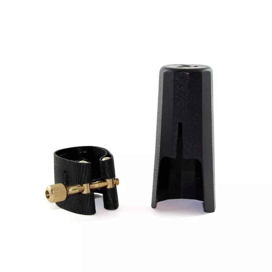 Carlton Deluxe Strap Ligature & Cap - Alto Sax | Long & McQuade