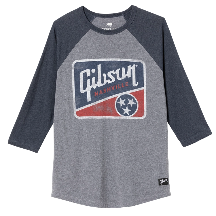 Gibson Tristar Baseball Tee - XXL | Long & McQuade