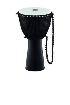 Meinl Fiberglass Rope Tuned Djembe 12 Inch, Synthetic Head, Natural Black