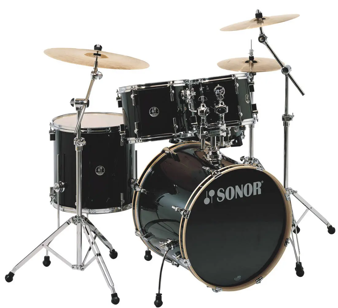 Sonor Force 1007 Stage 2 5-Piece Drum Kit With Hardware - Black | Long ...