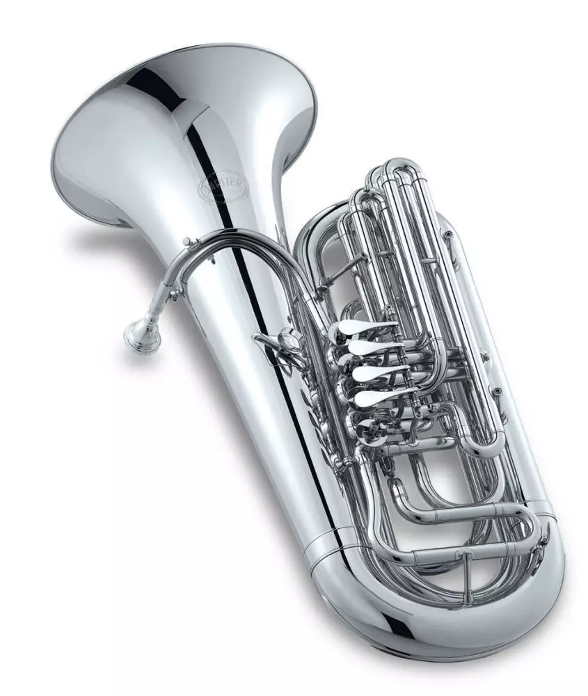 Jupiter 780S - 3/4 Size BBb Tuba - 4 Rotary Valves - Silver-Plated ...