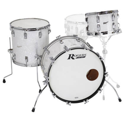 Rogers Drums Covington 3-Piece Shell Pack (20,12,14) - White Marine Pearl
