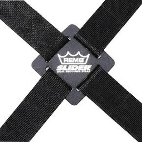 Remo Dual Slider Percussion Strap - 130 Inch - Black