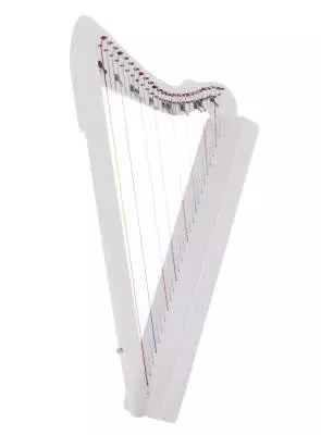 Harpsicle Flatsicle Harp, 26-String - Levers C/F/B - White | Long & McQuade