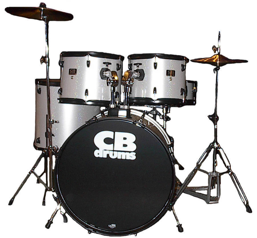 CB Percussion 5-Piece Drum Kit With Cymbals, Hardware & Throne - Angel ...