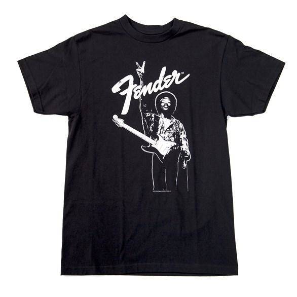 Fender Jimi Hendrix Peace Sign Black T-Shirt - Small | Long & McQuade