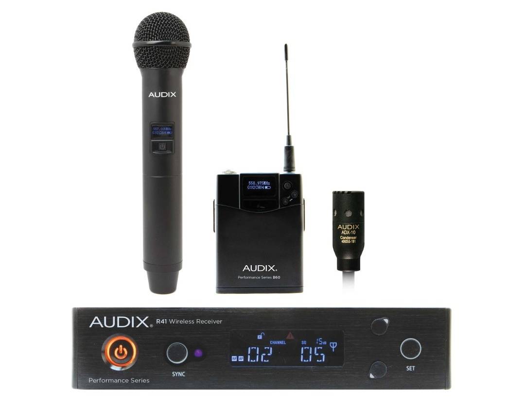 Audix Combination Handheld & Bodypack Wireless System With ADX10 ...