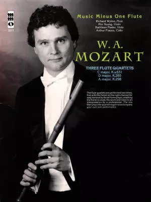 Music Minus One W.A. Mozart - Three Flute Quartets - Book/CD