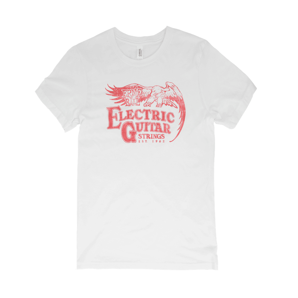 Ernie Ball Vintage Electric Guitar Strings T-Shirts - Vintage Red ...