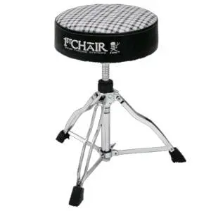 Tama 1st Chair White Plaid Throne | Long & McQuade