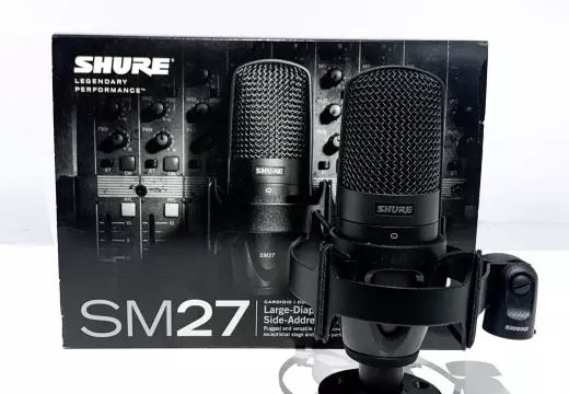 Shure - SM-27 Large-Diaphragm Cardioid Condenser Studio/Live Microphone ...