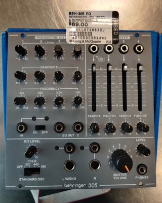 Gear Hunter | Behringer 305 EQ/MIXER/OUTPUT