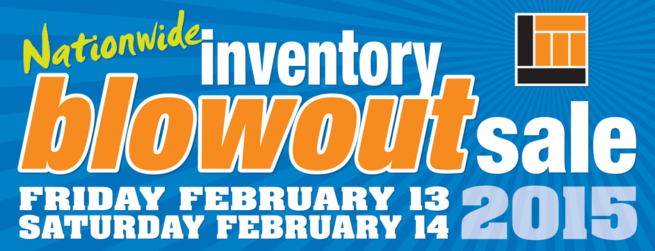 Join us at our Nationwide Inventory Blowout Sale!